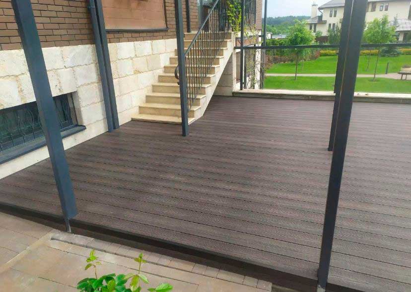 Благоустройство открытой террасы - TERRADECK